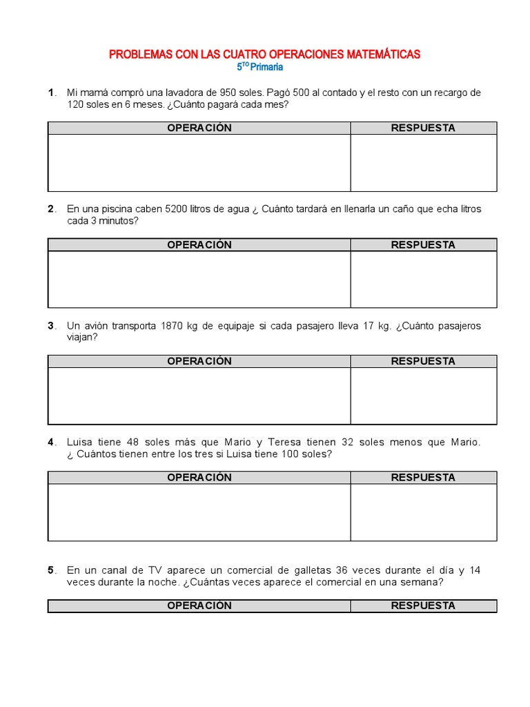 Practica de Matemáticas | PDF