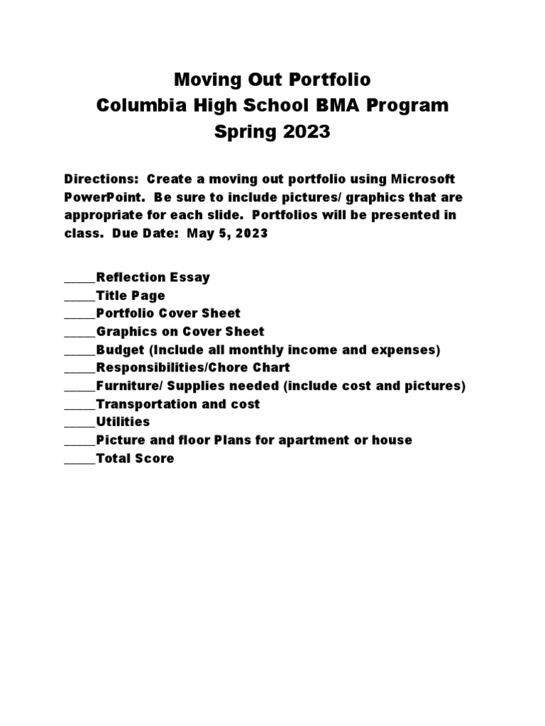 Moving Out Project 2023 | PDF | Renting | Expense
