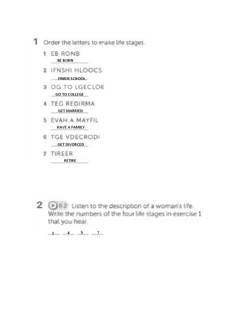 Unit 8B Workbook | PDF