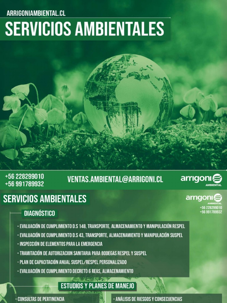 Brochure de Servicios Ambientales - AA | PDF