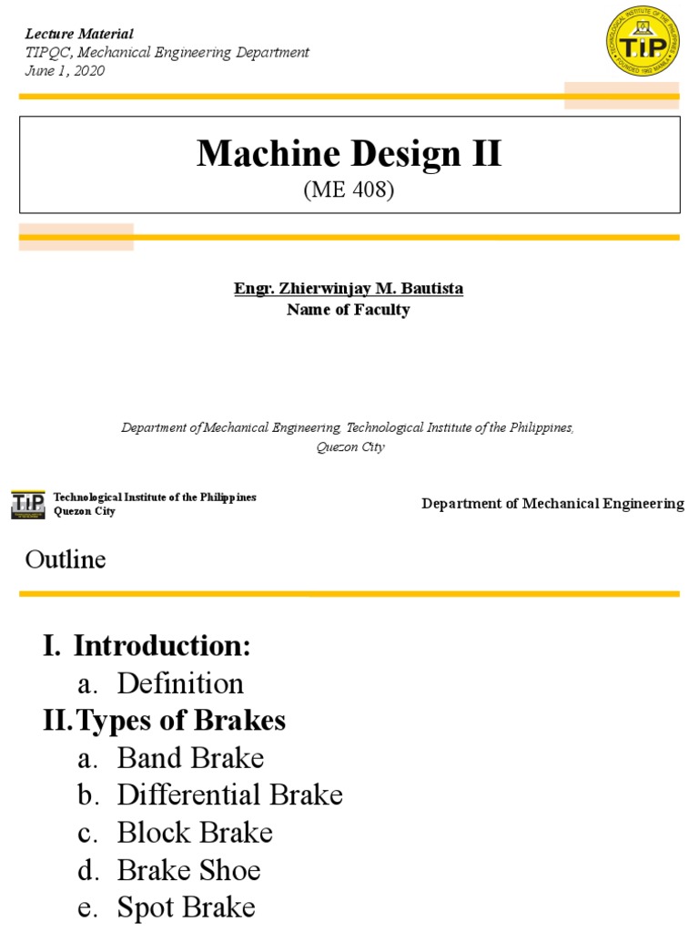 MD2 Brakes 3 | PDF | Brake | Engineering