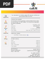 Cult Fit Invoice | PDF