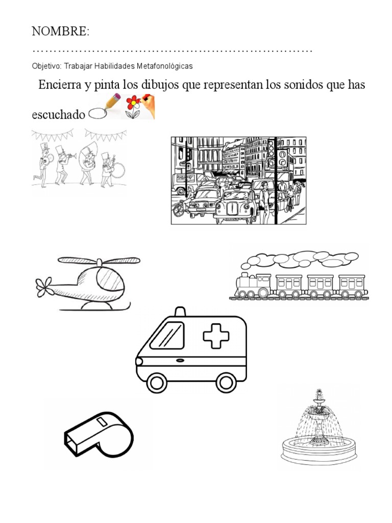 Actividad Los Sonidos de La Ciudad | PDF