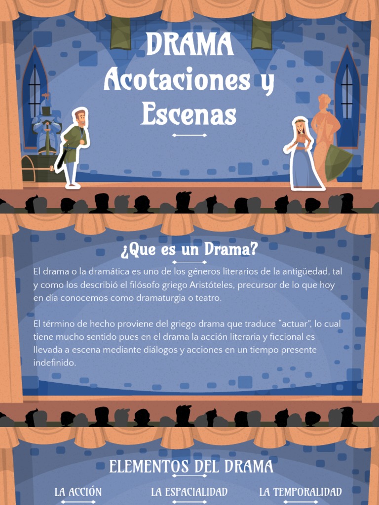 Elementos y Estructura del Drama | PDF | Teatro
