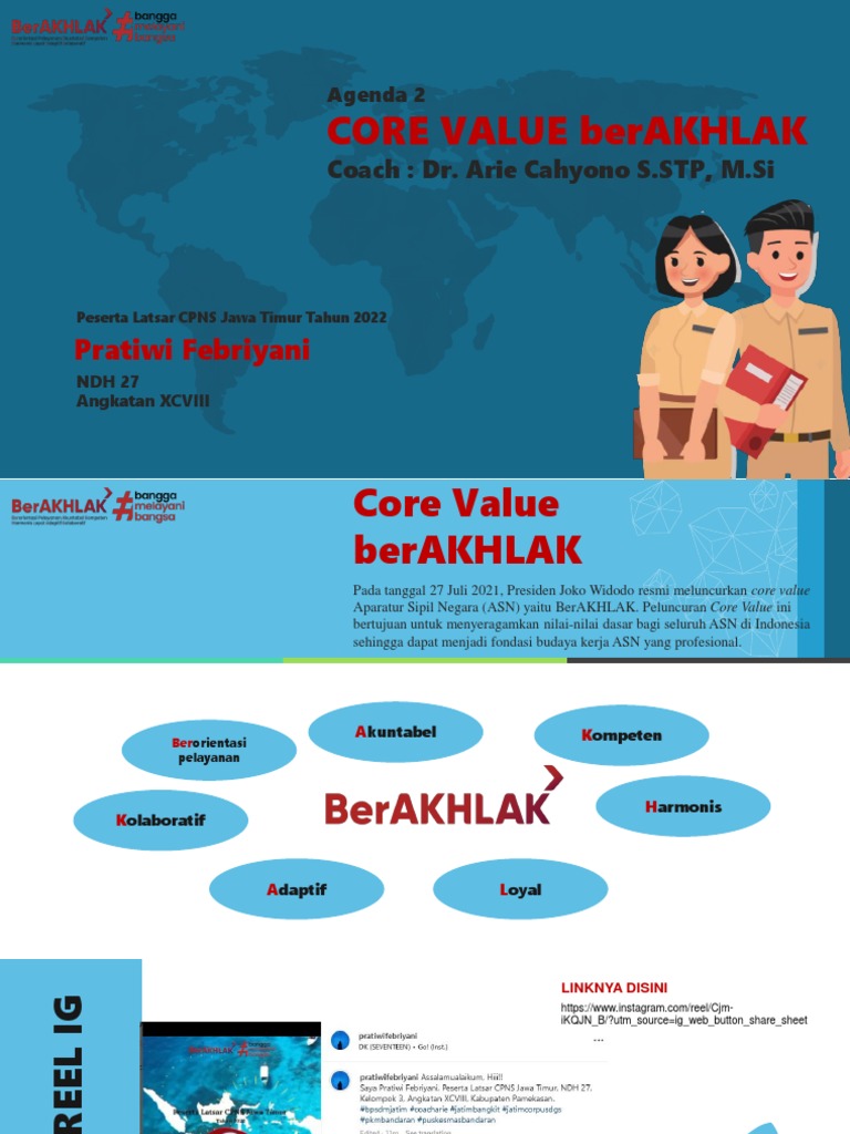 Core Value Berakhlak | PDF