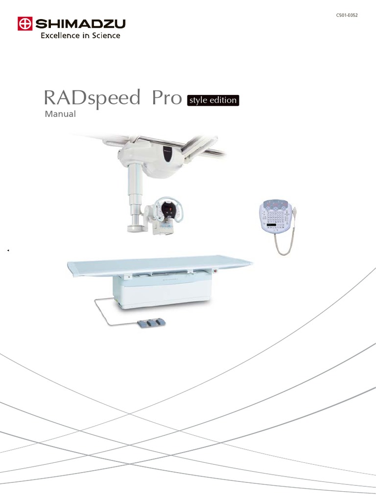 RADspeed Pro Style Edition Manual | PDF | Radiography | Vacuum Tube