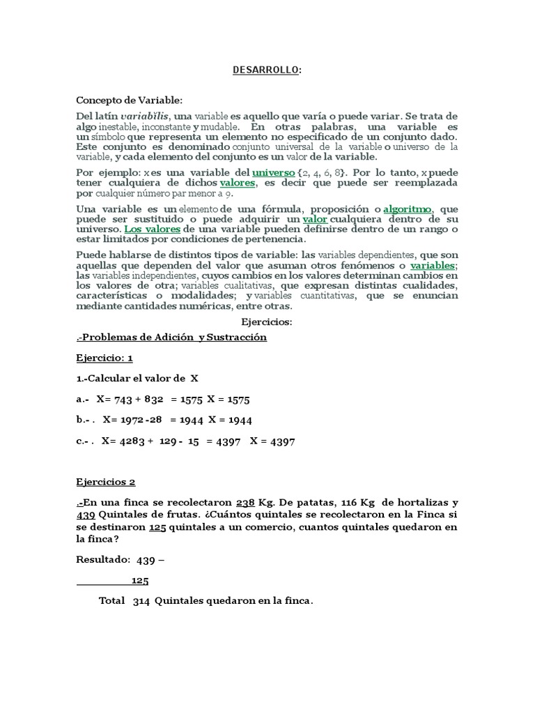 Despeje de Variables | PDF | Conjunto (Matemáticas) | Matemáticas Aplicadas