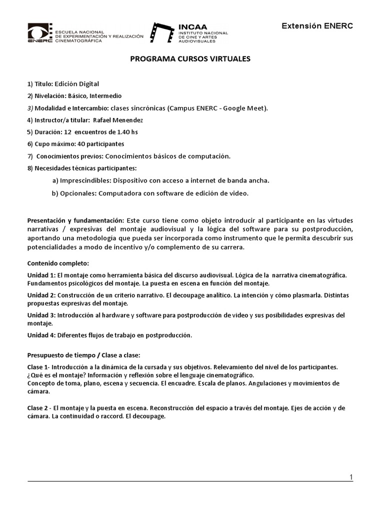 Programa Edición Digital | PDF