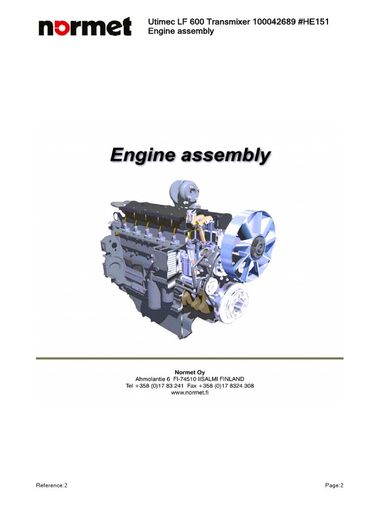 2 Engine Assembly | PDF | Screw | Machines