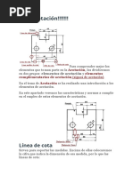 Acotación en Dibujo Técnico: Líneas de Cota | PDF | Dibujo técnico | Geometría