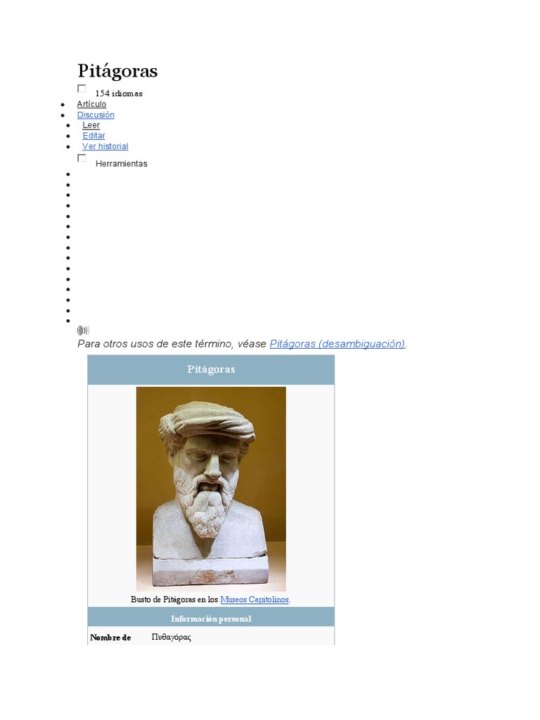 Pitágoras | PDF | Pitágoras