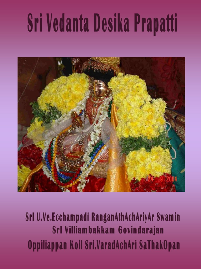Vedanta Desika Prapatti | PDF | Hindu Philosophical Concepts | Hindu ...