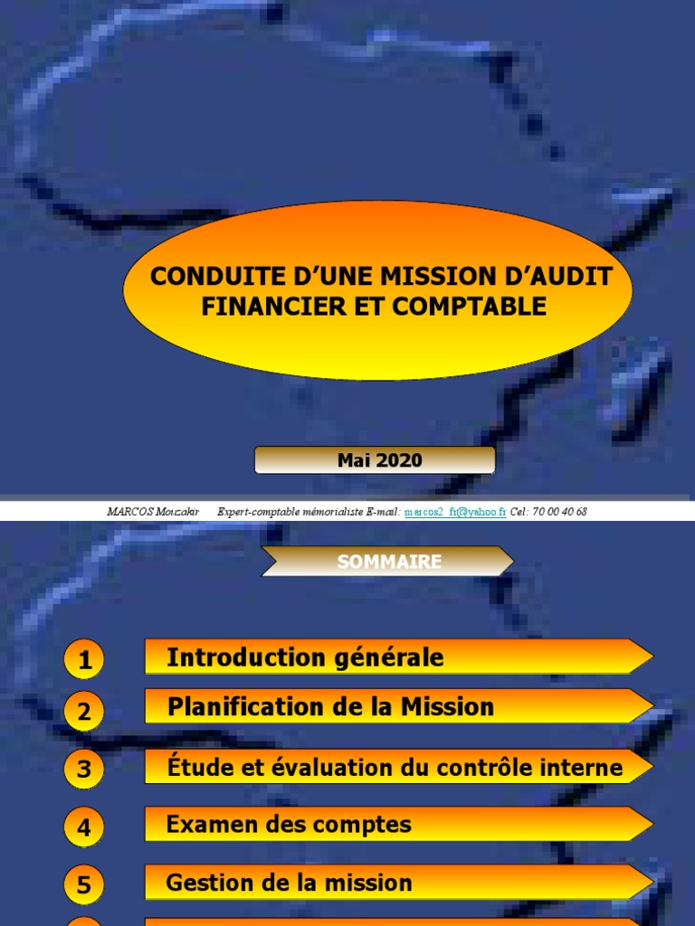 Conduite Mission Audit Financier Et Comptable | PDF | Audit | Audit financier