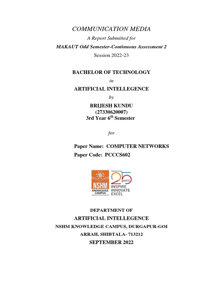 Report Format CA2 | PDF