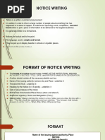 O - L English - Note Notice Writing | PDF