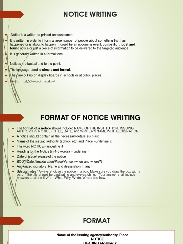 Notices PDF | PDF