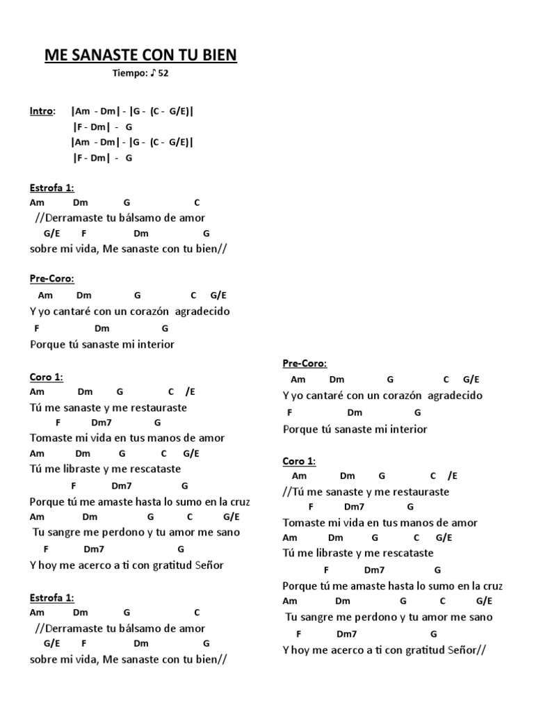 ME SANASTE CON TU BIEN - Ok | PDF