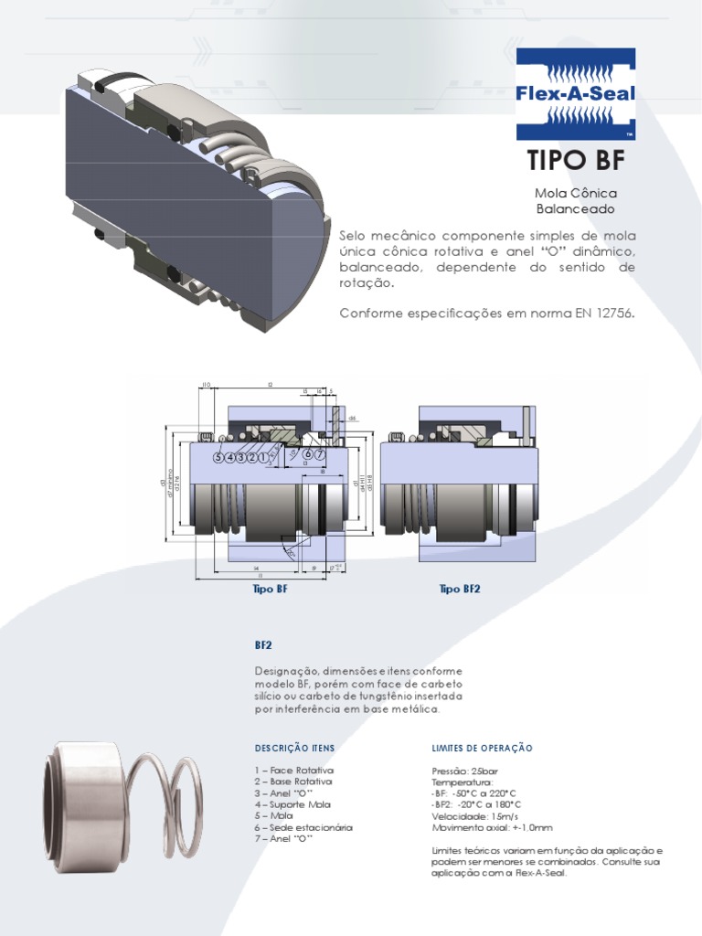Componente Mola Conica Balanceado Tipo BF | PDF | Termodinâmica ...