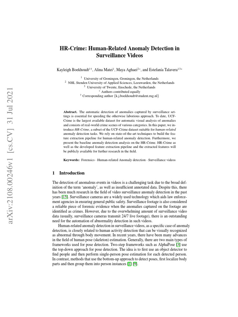 6-Human-Related Anomaly Detection in Surveillance Videos | PDF | Top Down And Bottom Up Design ...