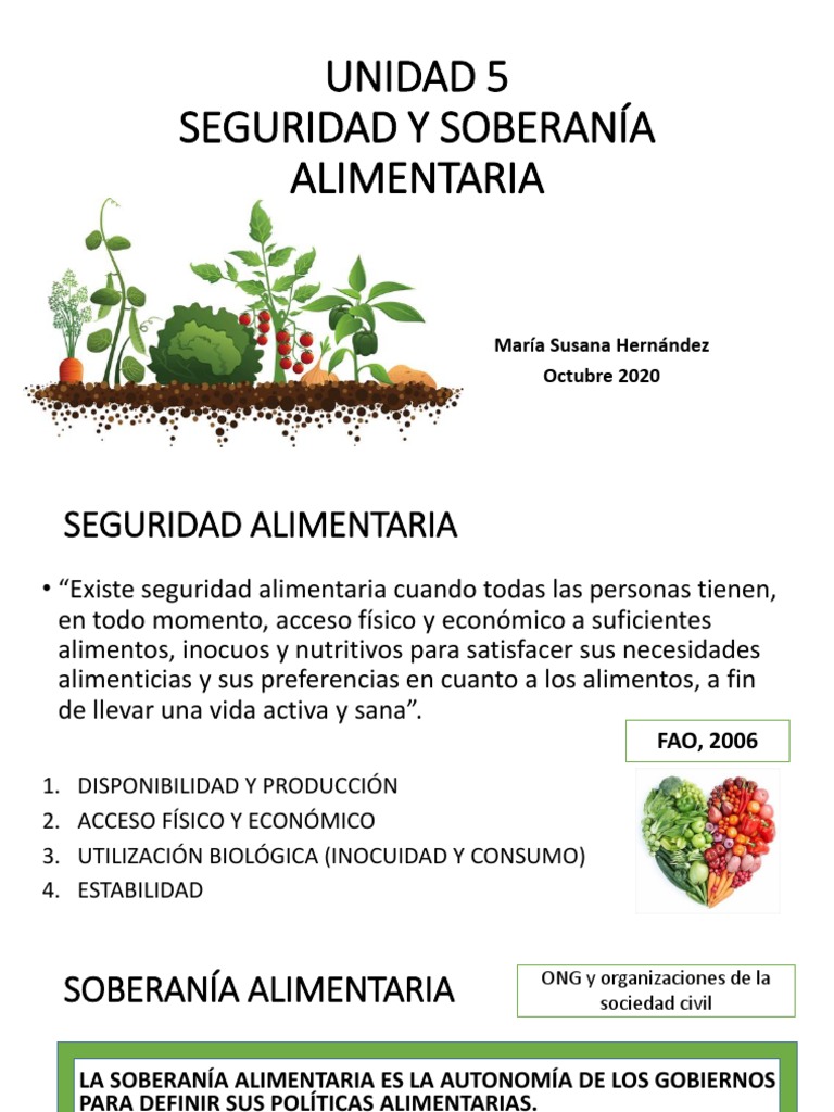 PP Seguridad y Soberanía Alimentaria | PDF | Seguridad alimentaria | Alimentos
