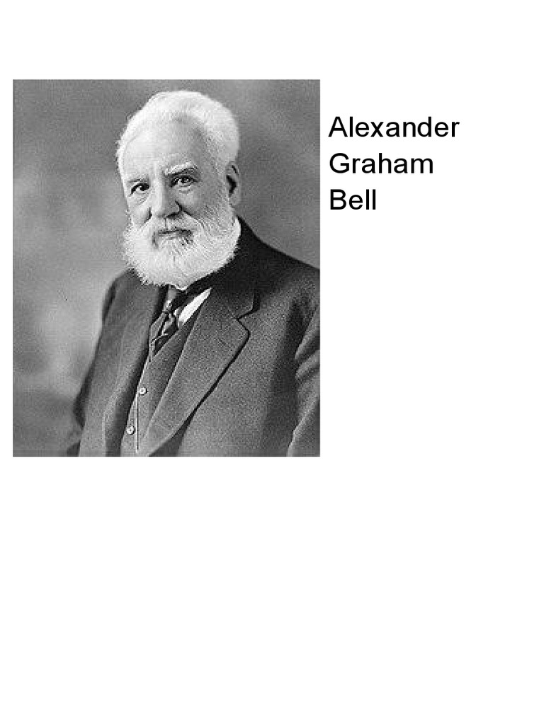 Alexander Graham Bell | PDF | Teléfono | Telecomunicaciones