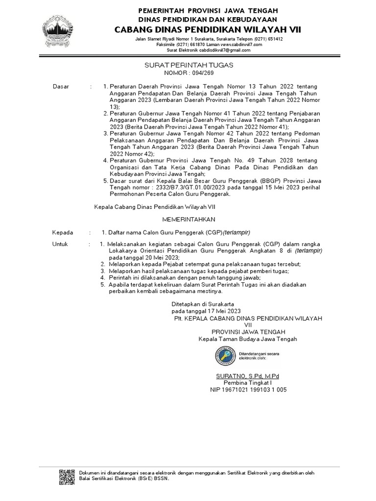 Rev-Surtug - Peserta Calon Guru Penggerak (CGP) Lokakarya Orientasi PGP Angkatan 8 | PDF