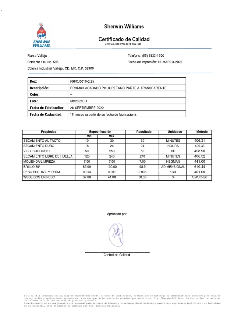Promax Acabado Poliuretano Parte A | PDF | Bolsa de Nueva York