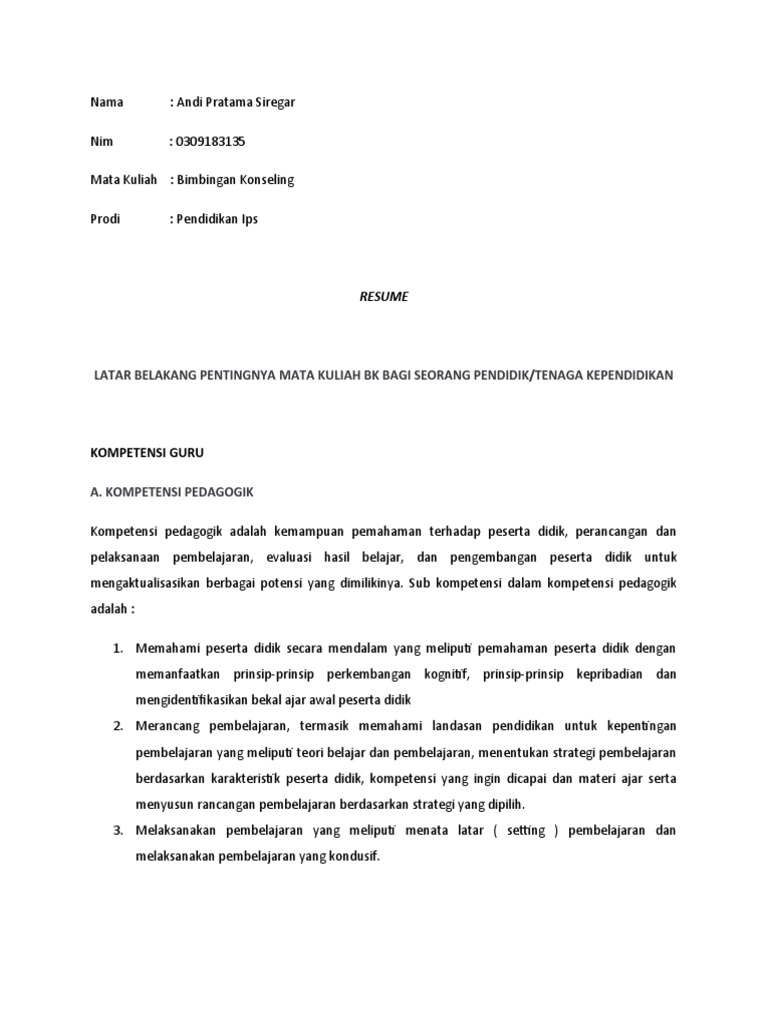Resume Andi Pratama Pertemuan 2 | PDF