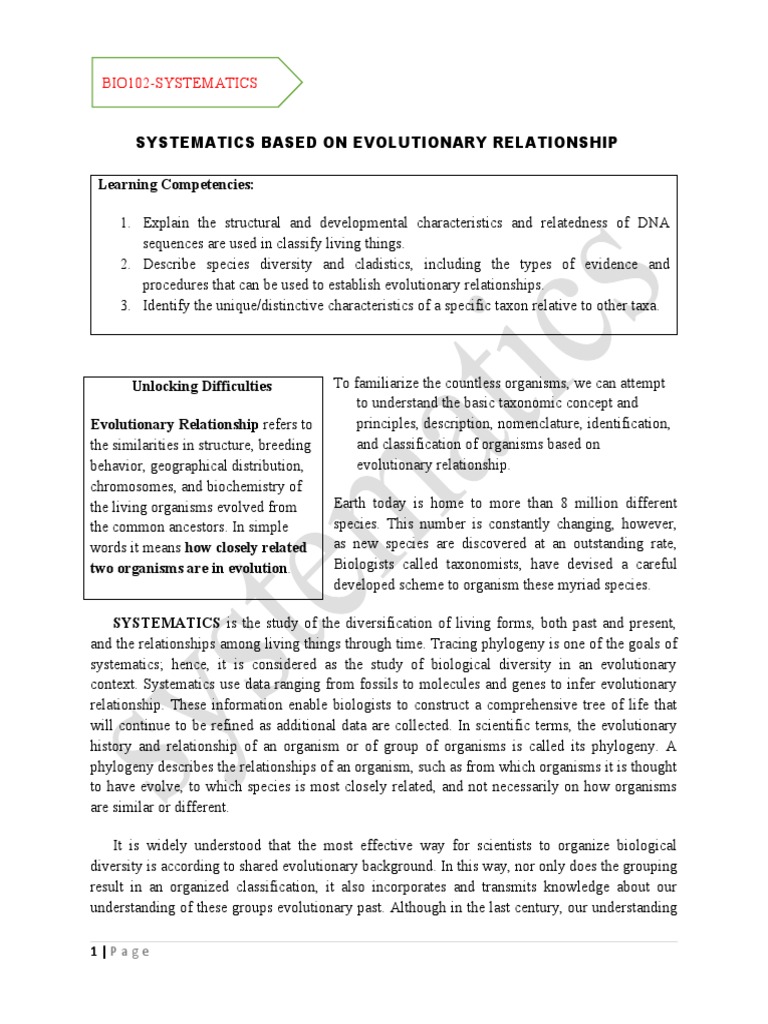 Systematics | PDF | Bacteria | Cell (Biology)