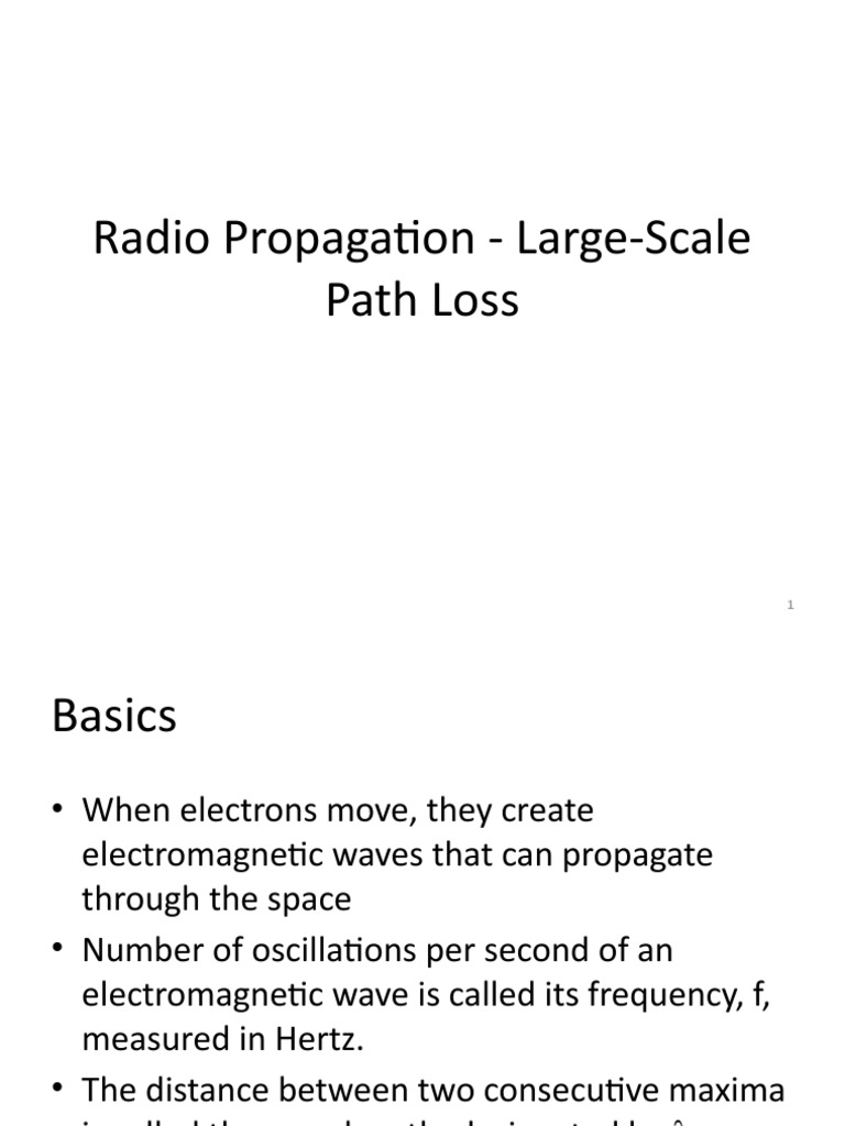 Radio Propagation - Large-Scale Path Loss | PDF | Radio | Polarization (Waves)