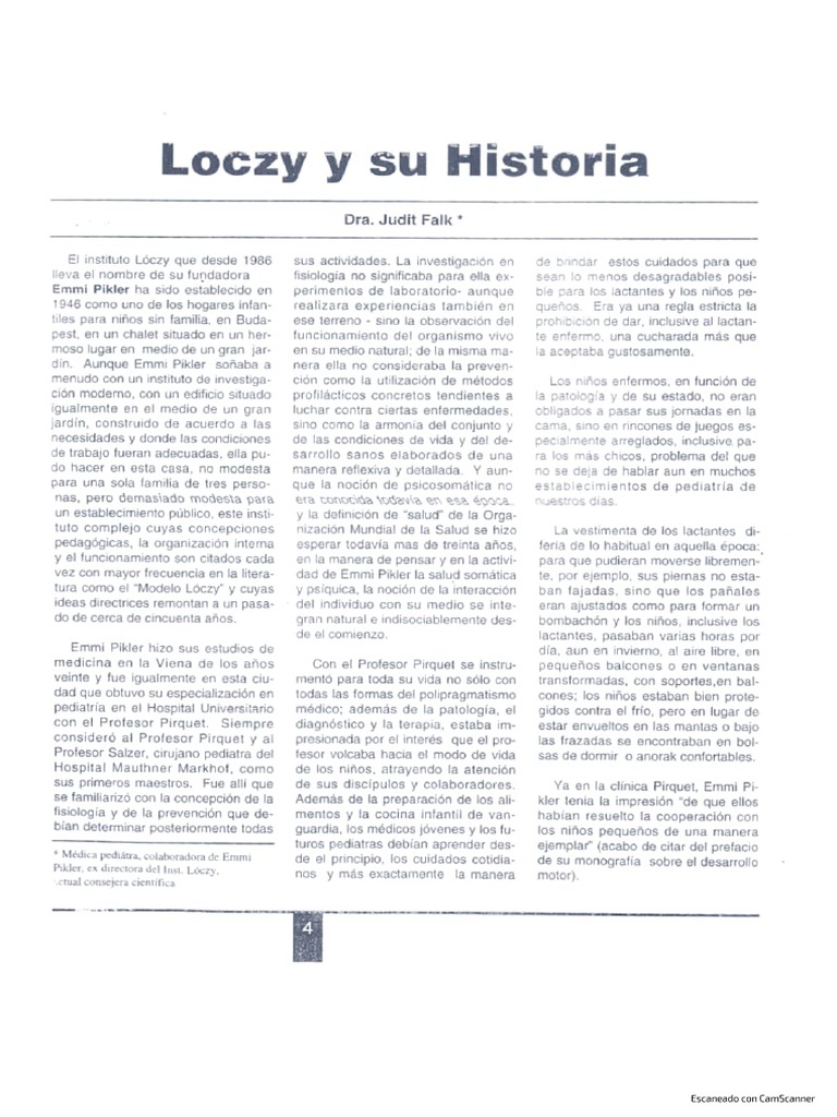 Loczy y Su Historia-1 | PDF