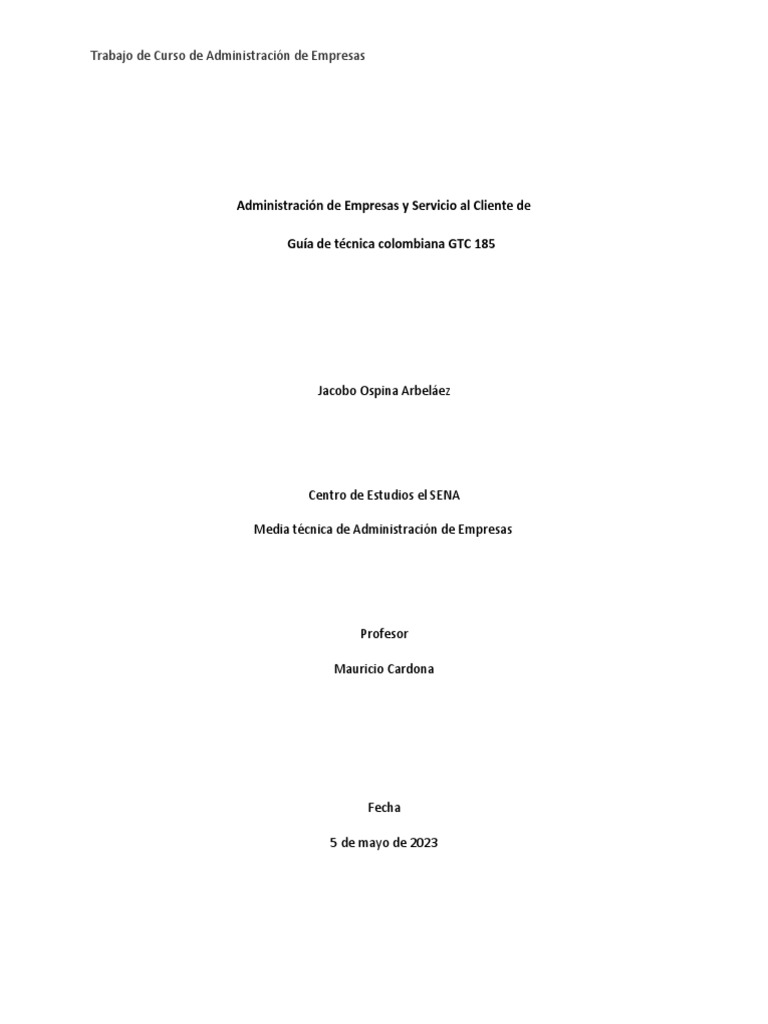 Normas Apa Portada Trabajo Profesional | PDF