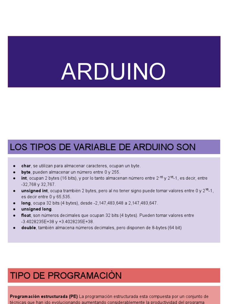 Arduino | PDF | Lenguaje de programación | Arduino