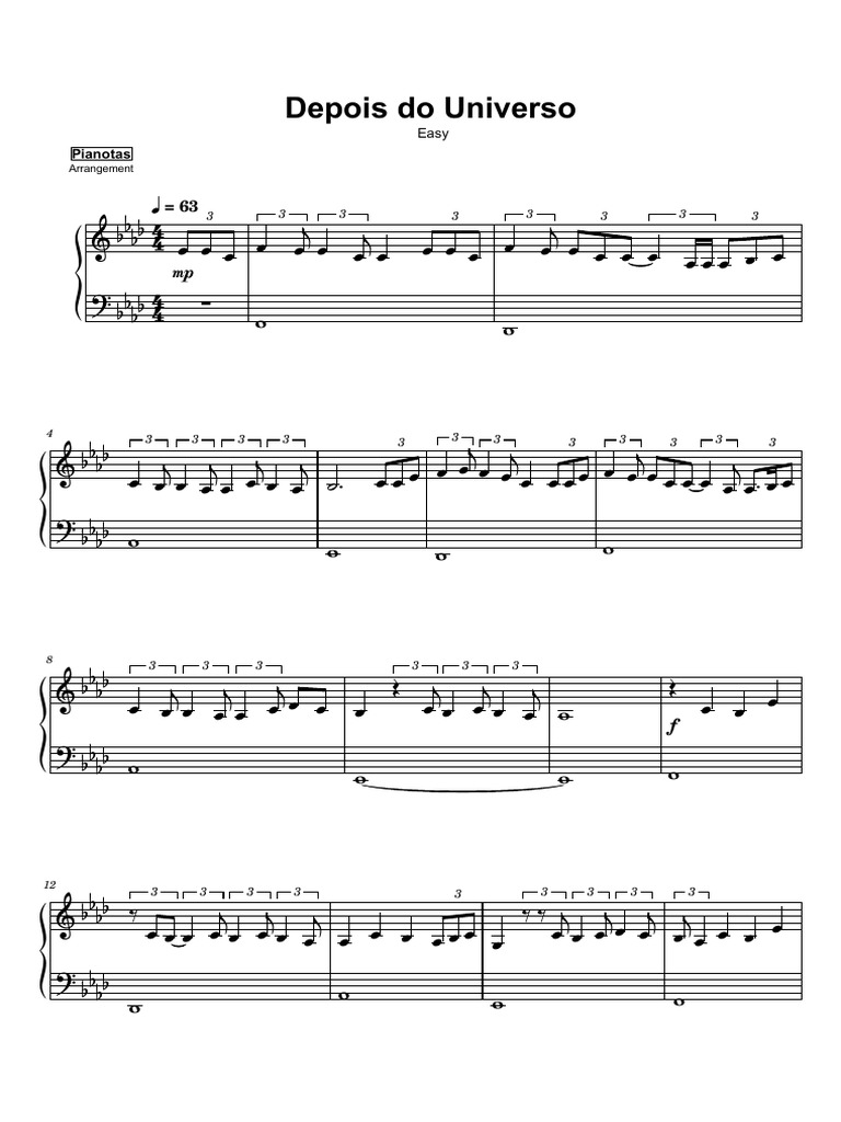 PDF File - Giulia Be - Depois Do Universo (Easy) | PDF