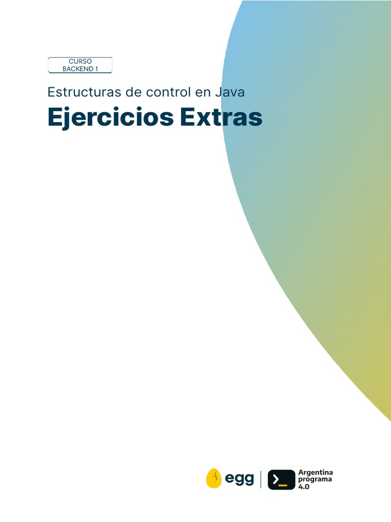 02 - Ejercicios Extras Java Intro P2 - Estructuras de Control | PDF | División (Matemáticas ...
