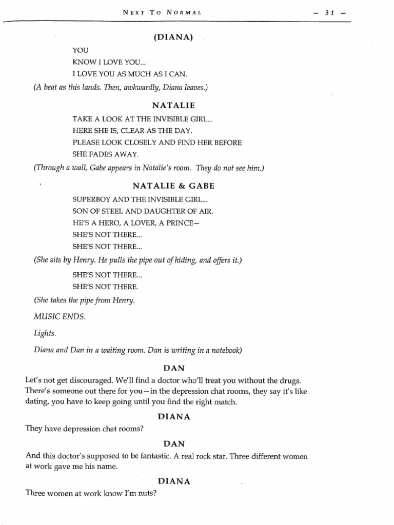 Next-To-Normal Script (1) - 37-53 | PDF