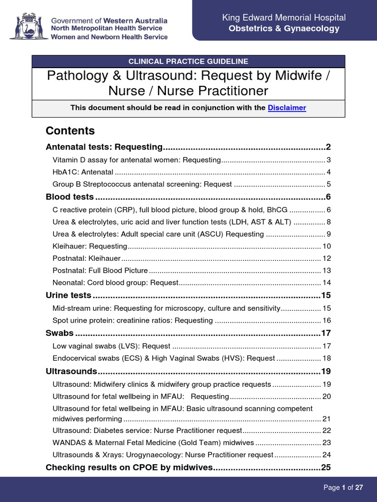 Pathology Ultrasound Ordering by RMRNNP | PDF | Midwife | Midwifery
