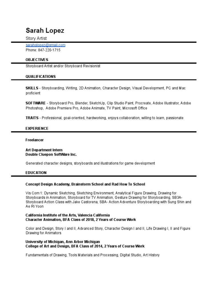Sarah Lopez Resume | PDF