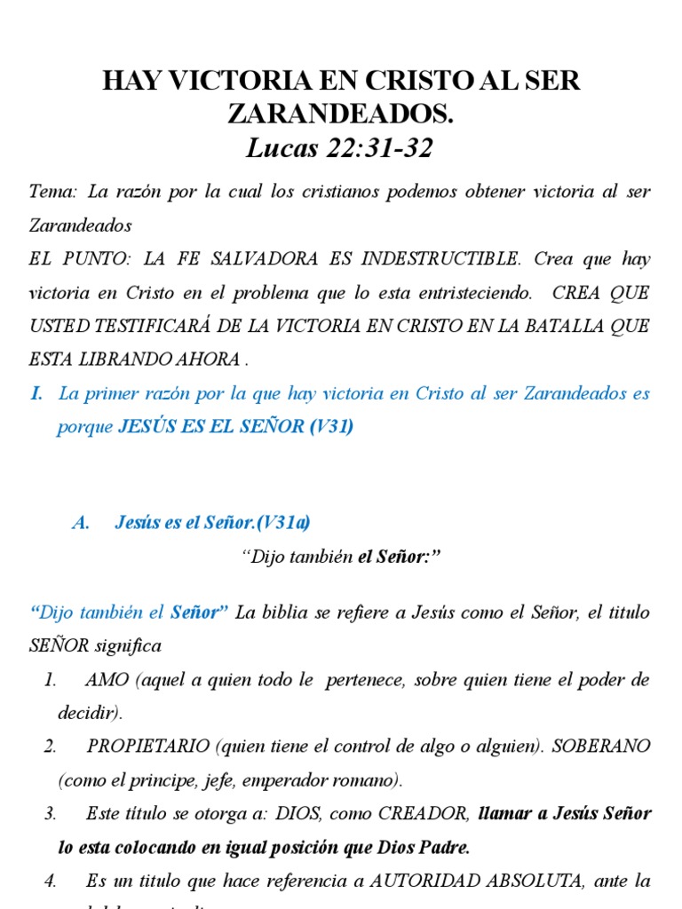 Hay Victoria en Cristo Al Ser Zarandeados. Ipad | PDF | Cristo (título ...