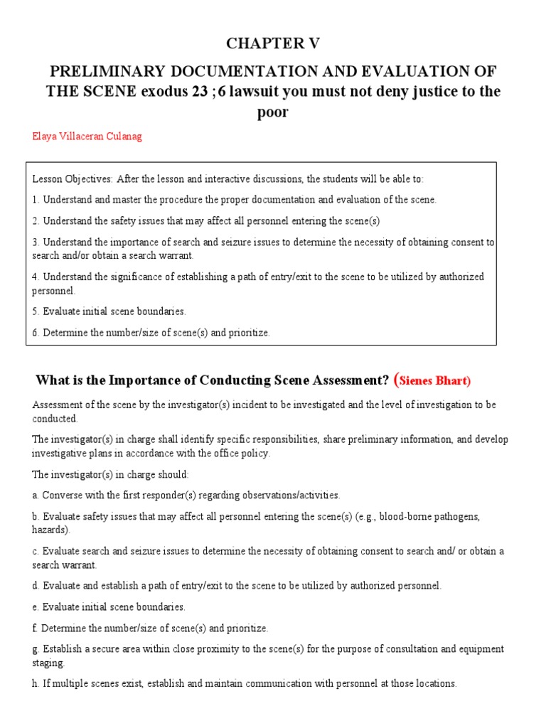 CHAPTER V Cdi | PDF | Crime Scene | Justice