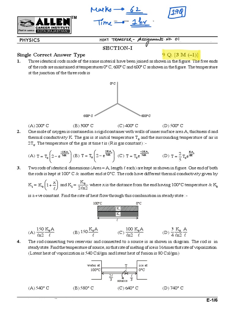 Heat Transfer in Conducting Rods | PDF | Heat Transfer | Ice