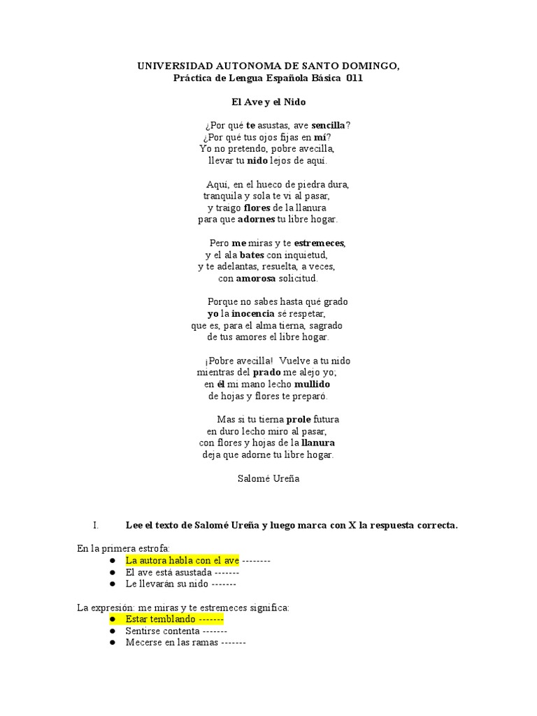 Examen de Letra | PDF | Adjetivo | Lingüística