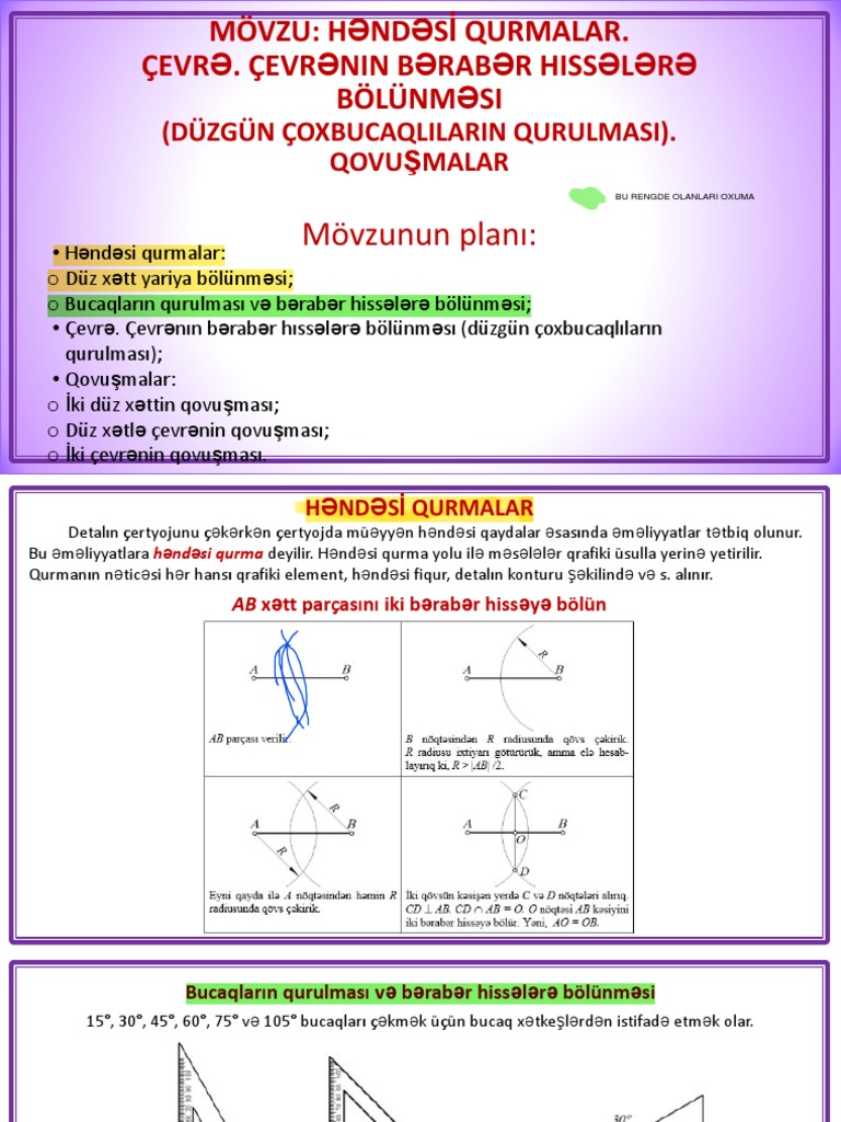 PR MQ 3 Hendesi Qurmalar Qovushmalar | PDF