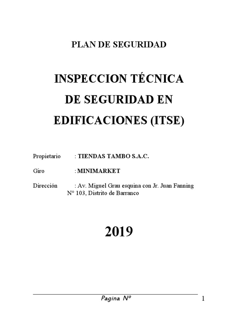 Plan de Seguridad Utec | Descargar gratis PDF | Primeros auxilios ...