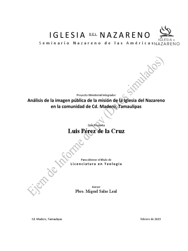 Ejem Informe de Inv | PDF | Imagen | Jesús