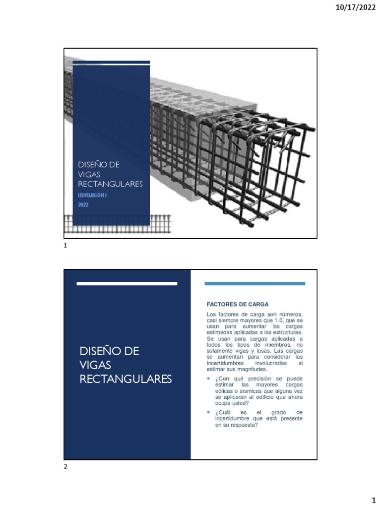 Módulo 003 - Diseño de Vigas Rectangulares | PDF | Hormigón | Doblar