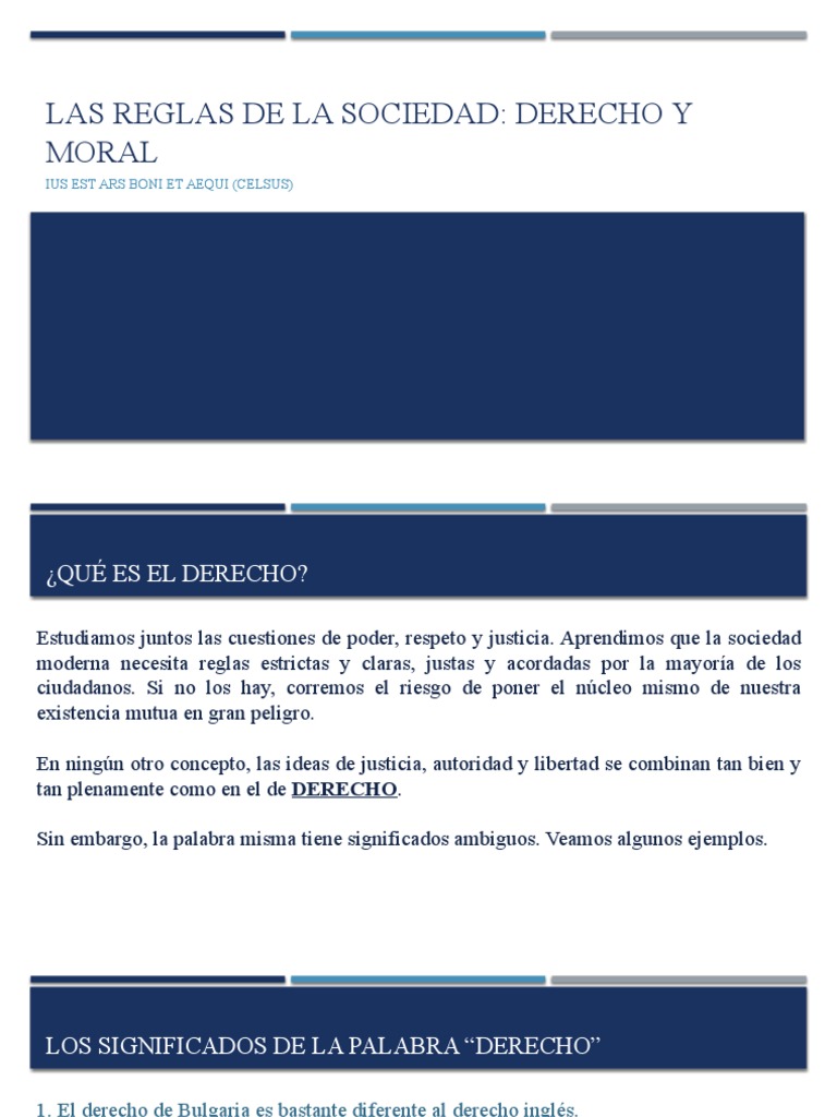 El Derecho y La Moral | PDF | Moralidad | Comportamiento