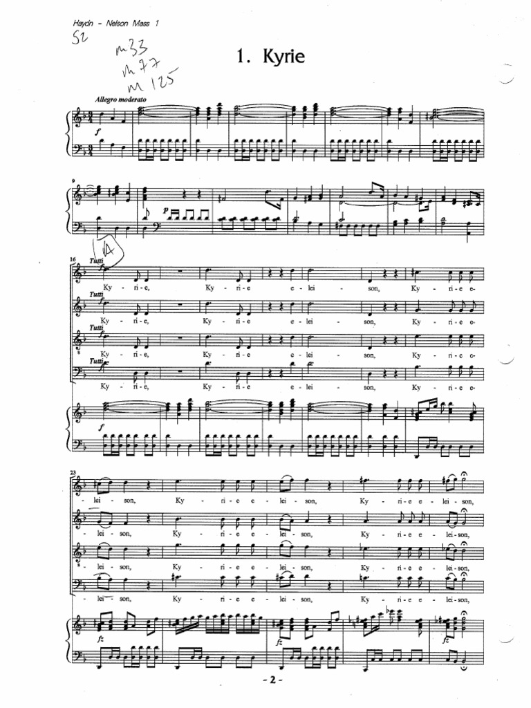 Haydn Lord Nelson Mass | PDF