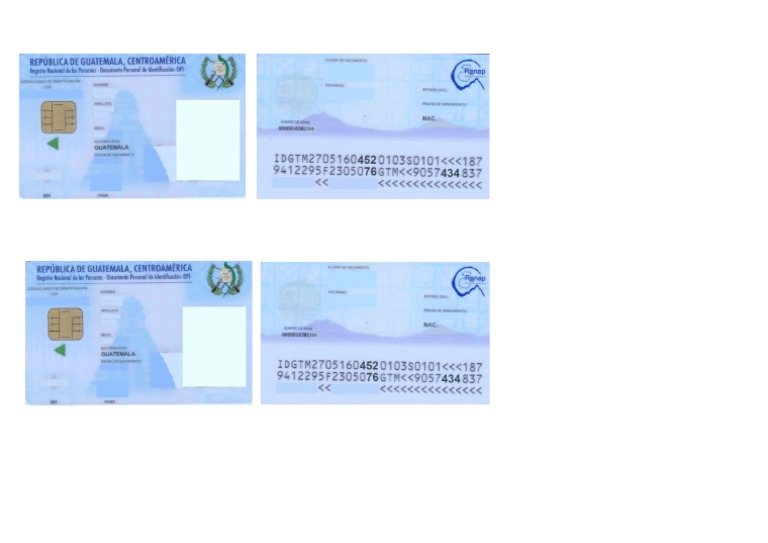 Esquema Dpi Guatemalteco | PDF