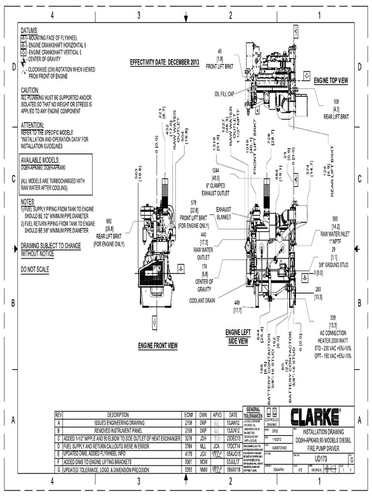 Drawing Installation Dq6h-Apka Ub4e3 | PDF